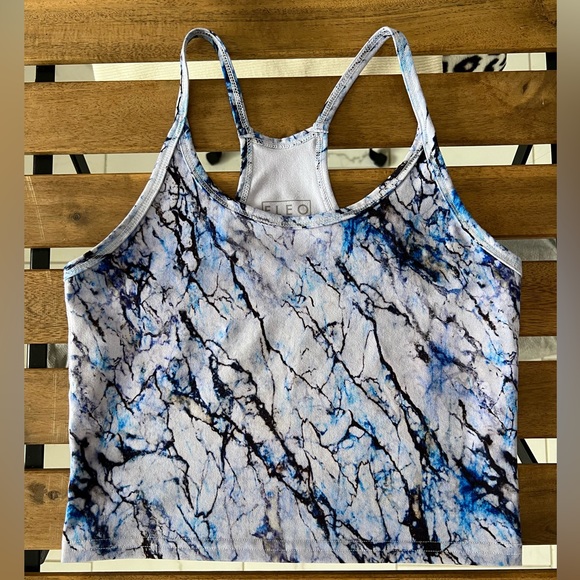 Fleo | Tops | Fleo Switch Up Crop Tank Cool Crystals | Poshmark